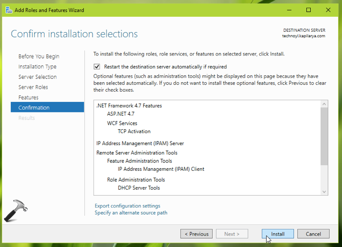 Install IP Address Management (IPAM) in Windows Server Install IP Address Management (IPAM) in Windows Server
